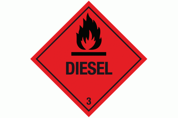 Diesel Warning Sign