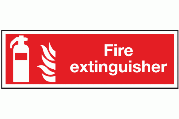 Fire Extinguisher Safety Sign (Landscape)