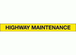 Highway Maintenance Vehicle Safety Sign