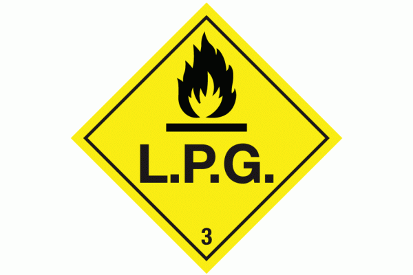 L.P.G Warning Sign