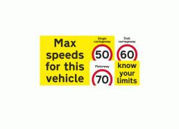 Max Speeds For This Vehicle Sticker