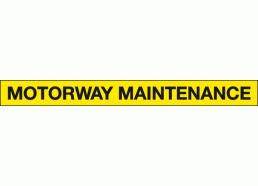 Motorway Maintenance Vehicle Safety Sign