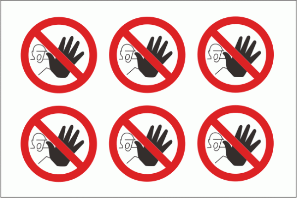 Prohibition No Entry Stickers